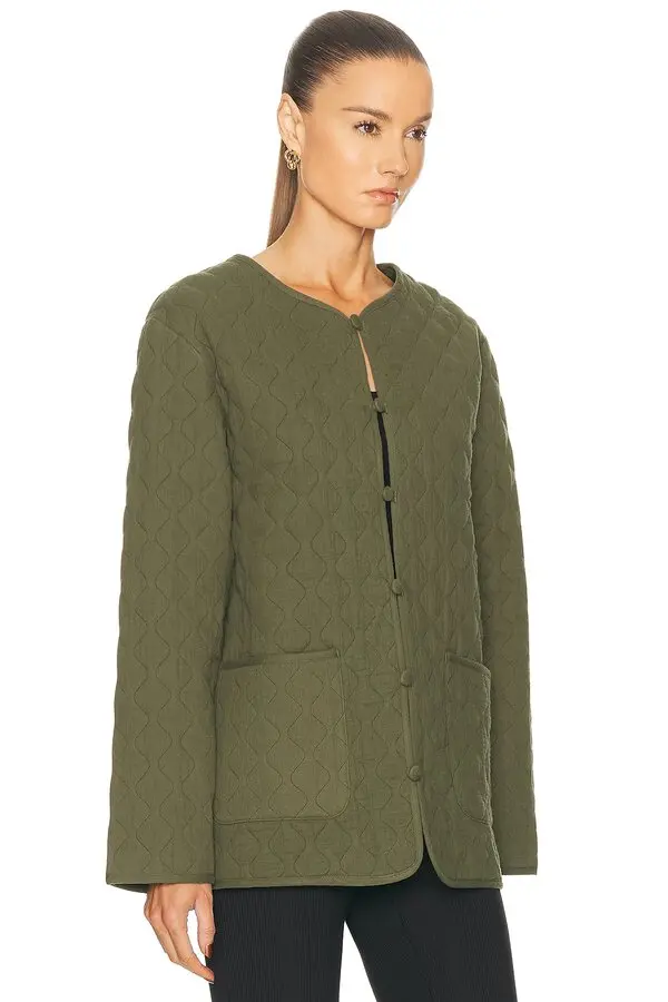 Donni. The Quilted Loop Jacket