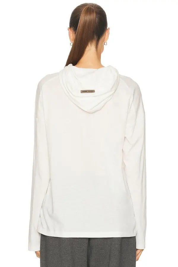 Fear Of God Classic Fit Hooded Tee - Ivory