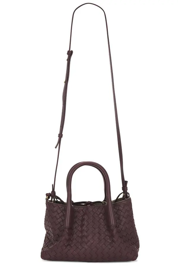 Bottega Veneta Small Pinacoteca Bag - Dark Barolo & Muse Brass