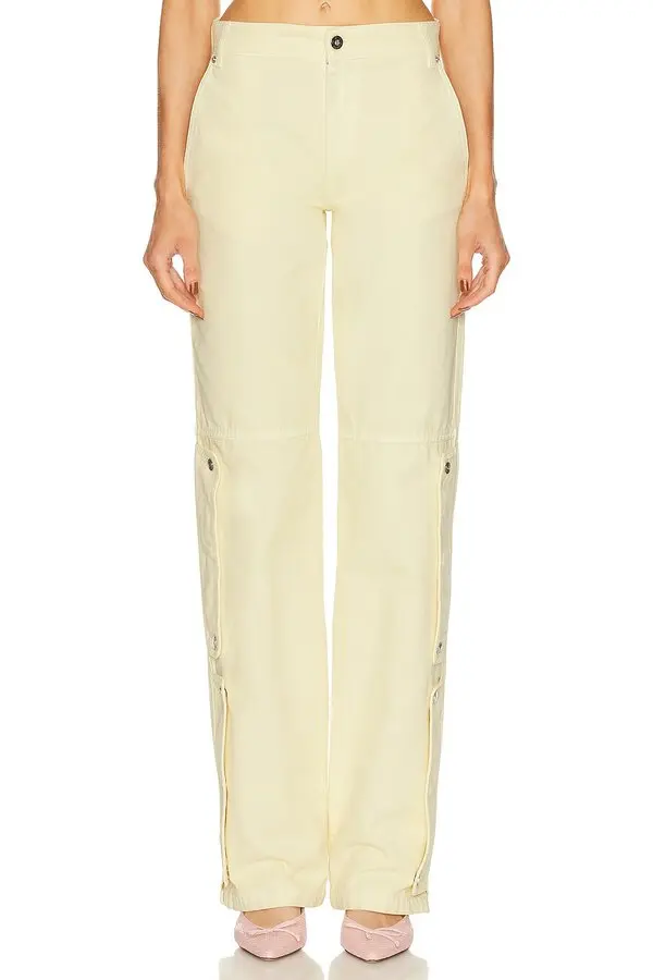 Blumarine Straight Leg Pant - Vanilla