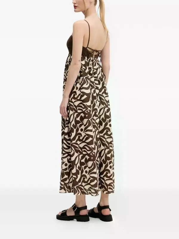 Buy Abercrombie Floral-pattern Midi Dress - Brown At 5% Off | Editorialist