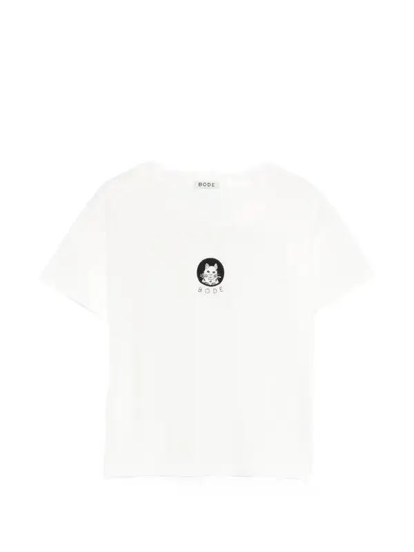 BODE Graphic Print T-shirt - White