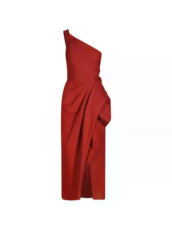 Johanna Ortiz Salsero One-shoulder Midi Dress