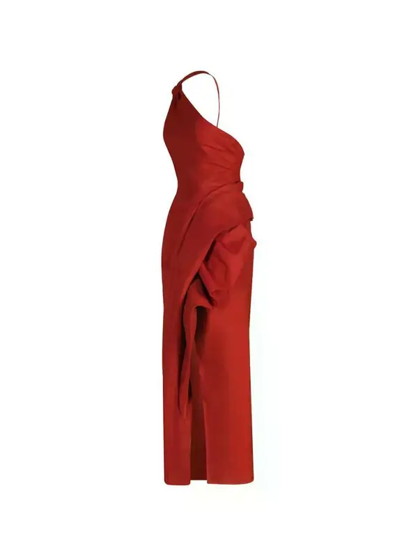 Johanna Ortiz Salsero One-shoulder Midi Dress