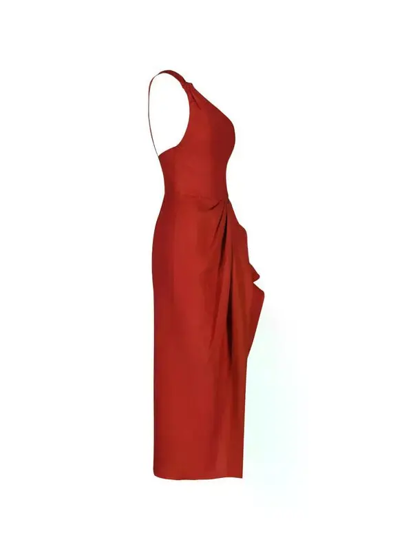 Johanna Ortiz Salsero One-shoulder Midi Dress