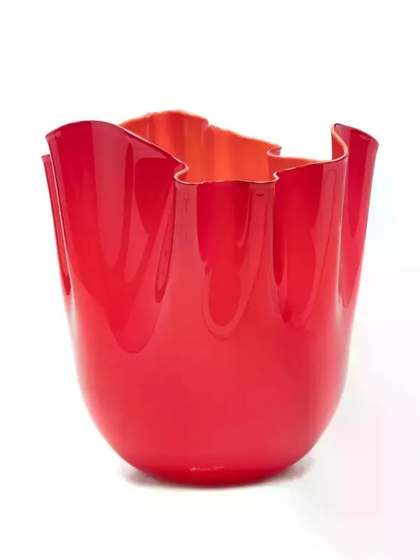VENINI Fazzoletto Vase - Red