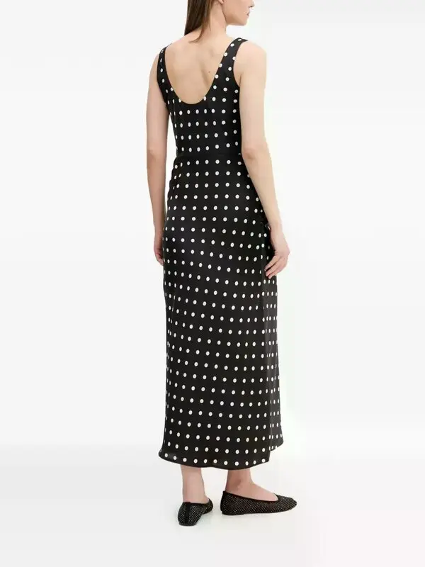 Abercrombie Polka-dot Split Midi Dress