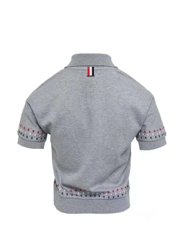Thom Browne Star-motif Polo Top