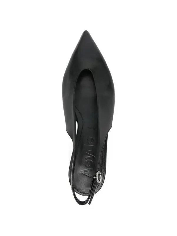 AeydĒ Camila Heeled Slingback Pumps - Black