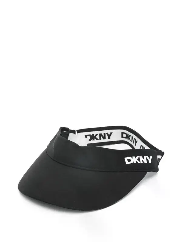 Dkny Logo Tennis Visor - Black