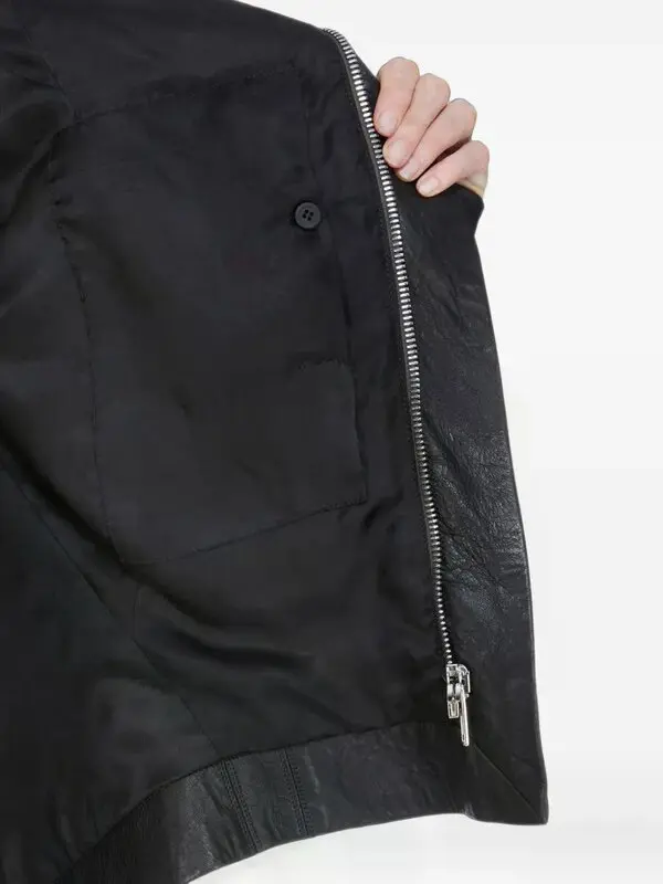 Rick Owens Leather Zip-up Jacket