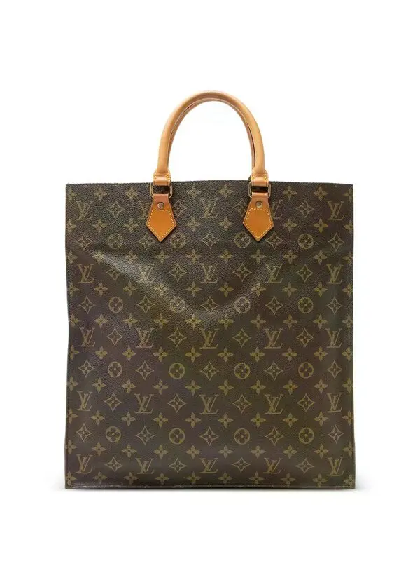 LOUIS VUITTON 1986 Sac Plat Monogram Tote Bag