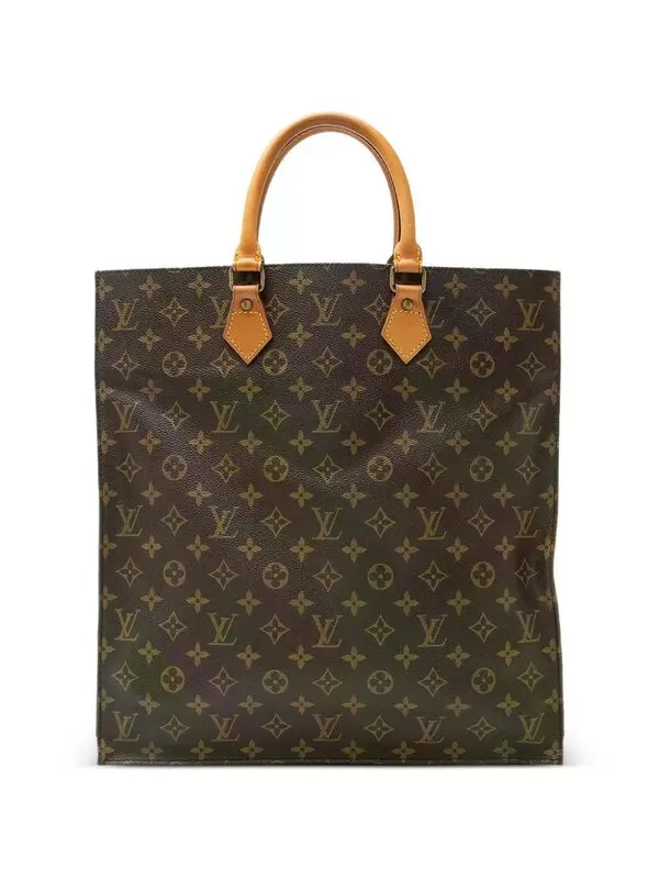 LOUIS VUITTON 1986 Sac Plat Monogram Tote Bag