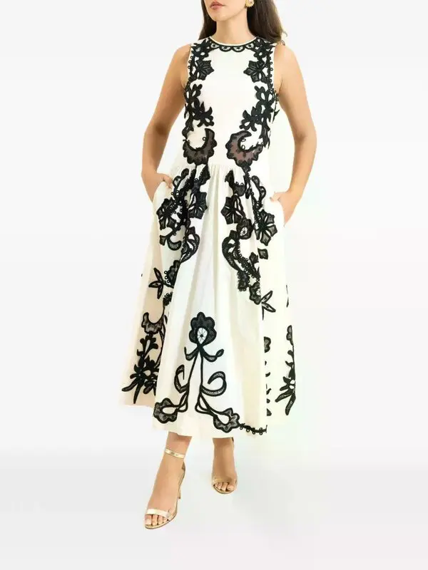 Ulla Johnson Embroidered Midi Dress