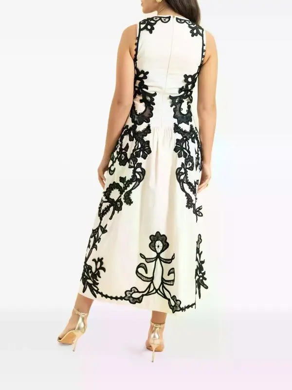 Ulla Johnson Embroidered Midi Dress