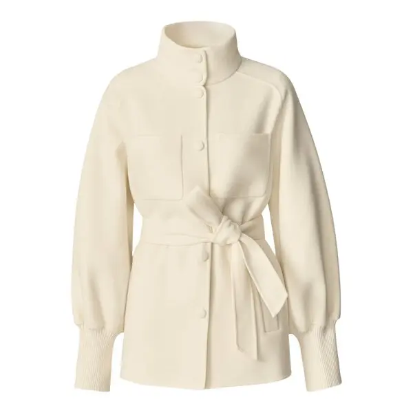 Mackage Shania Double-face Wool Jacket - Cream