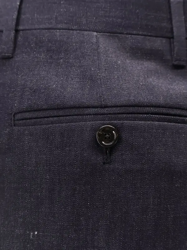 LARDINI Cotton And Linen Trousers