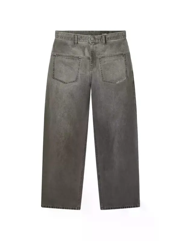 Axel Arigato Inverted Wide Leg Jeans - Grey