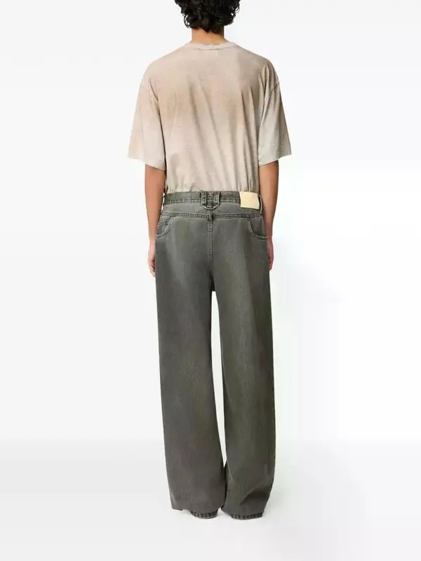 Axel Arigato Inverted Wide Leg Jeans - Grey