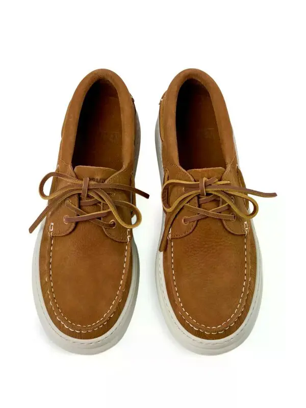 Camper Runner Four Lace-up Boat Shoes - Brown