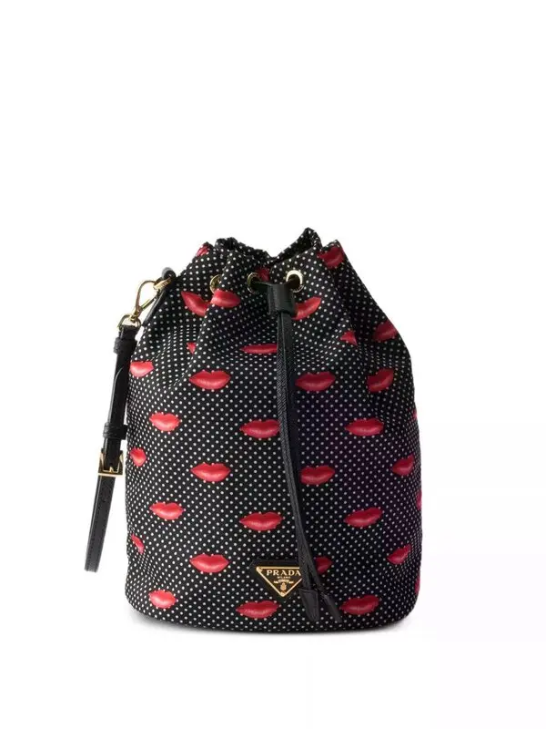 Prada Re-nylon Polka-dot Pouch