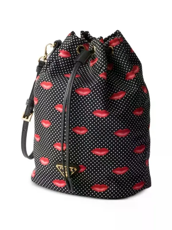 Prada Re-nylon Polka-dot Pouch