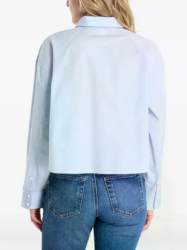 Calvin Klein Cropped Shirt - Blue