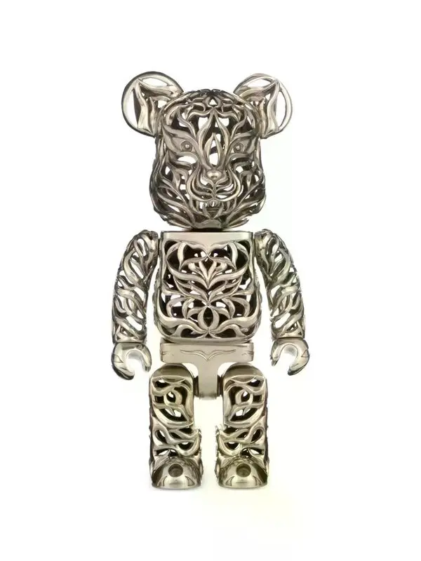 MEDICOM TOY X Royal Selangor Tiger Be@rbrick 1000% Figure - Silver