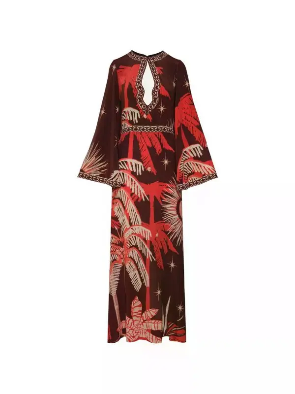 Johanna Ortiz Leyenda Del Tiempo Maxi Dress - Brown