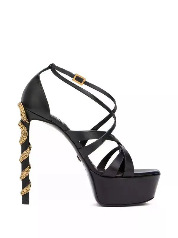 Roberto Cavalli Serpentine Stiletto Sandals