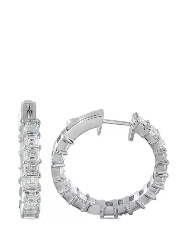 LB EXCLUSIVE Diamond Hoop Earrings