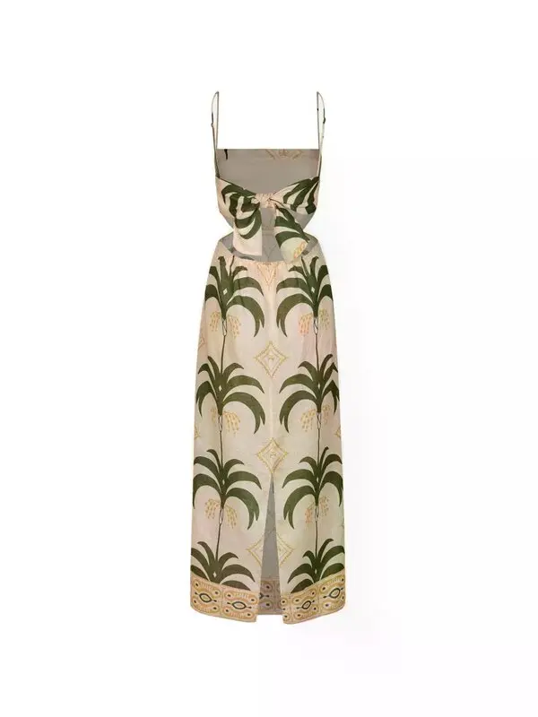 Johanna Ortiz Tactile Winds Midi Dress - Neutrals
