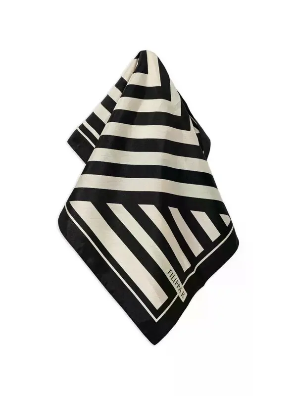 Filippa K Striped Silk Scarf