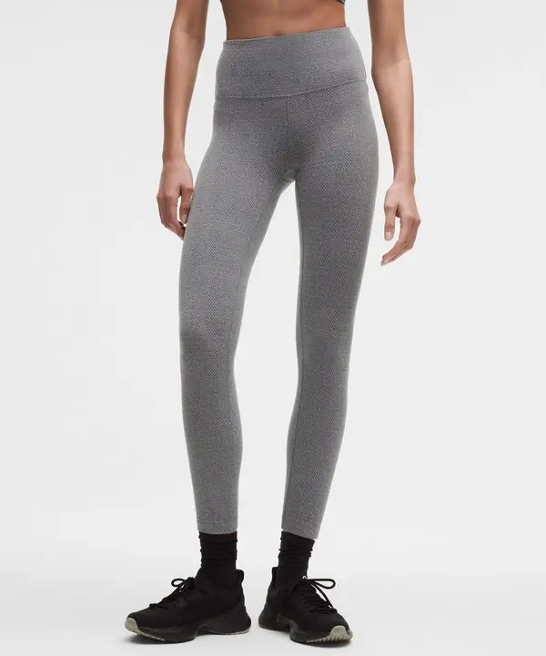 Lululemon Wunder Train High-rise Tight 25 - Intertwine Texture Black White