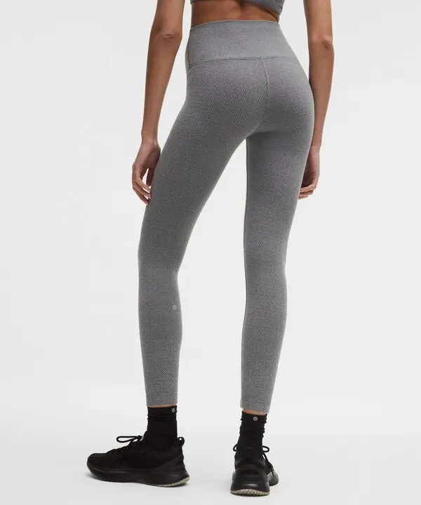 Lululemon Wunder Train High-rise Tight 25 - Intertwine Texture Black White