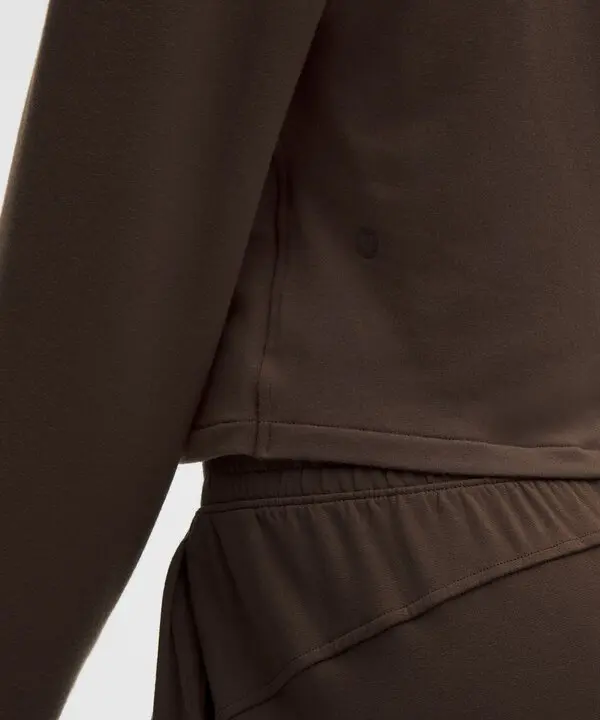 Lululemon Becalm Wrap-front Long-sleeve Shirt - Walnut Crunch
