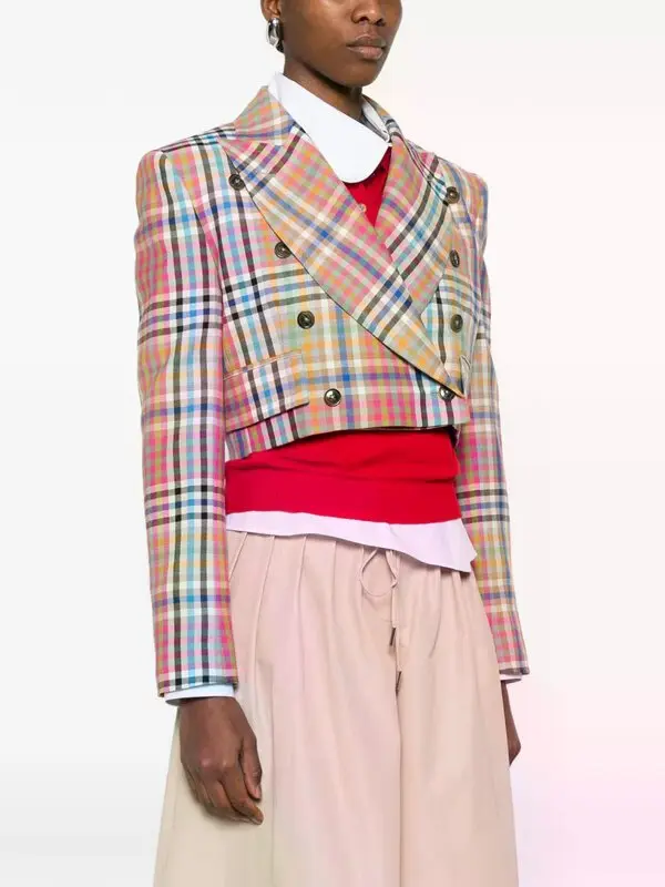 VIVIENNE WESTWOOD Check Double-breasted Jacket