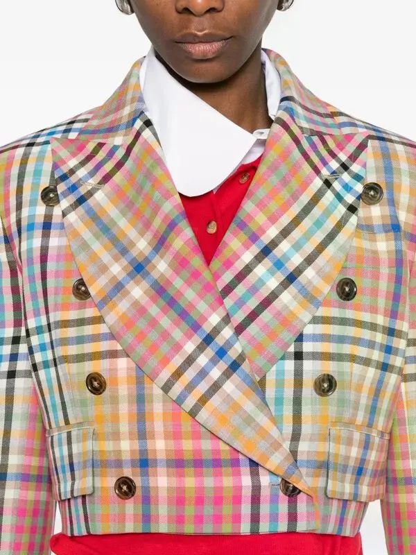 VIVIENNE WESTWOOD Check Double-breasted Jacket