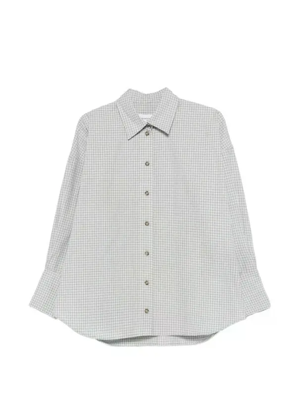Brandon Maxwell Checkered Boyfriend Shirt