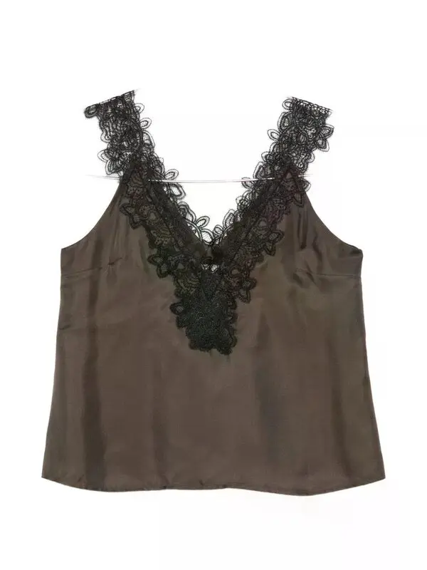 RÓHE V-neck Silk Top