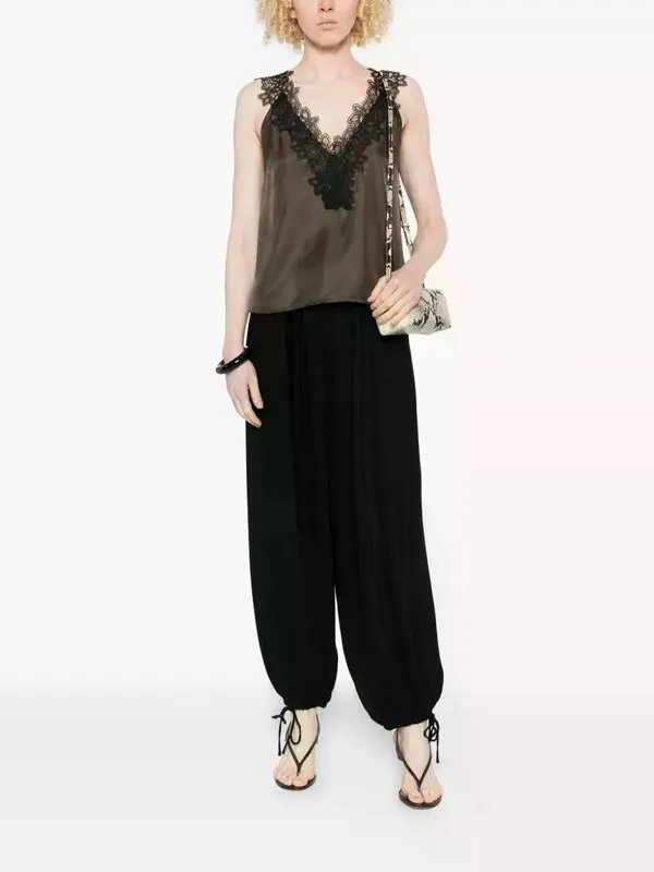 RÓHE V-neck Silk Top