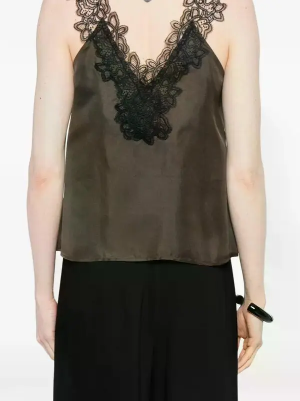 RÓHE V-neck Silk Top