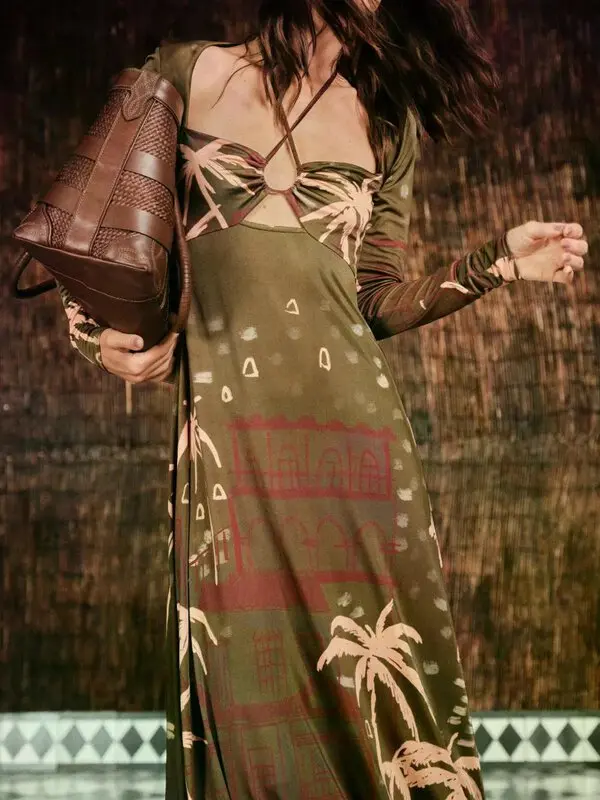 Johanna Ortiz Tropical Midi Dress