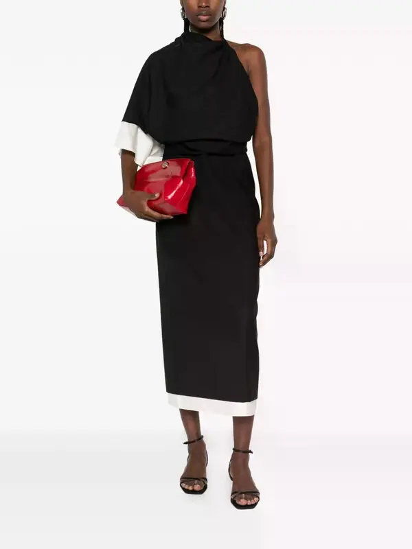 RÓHE Draped One-shoulder Maxi Dress