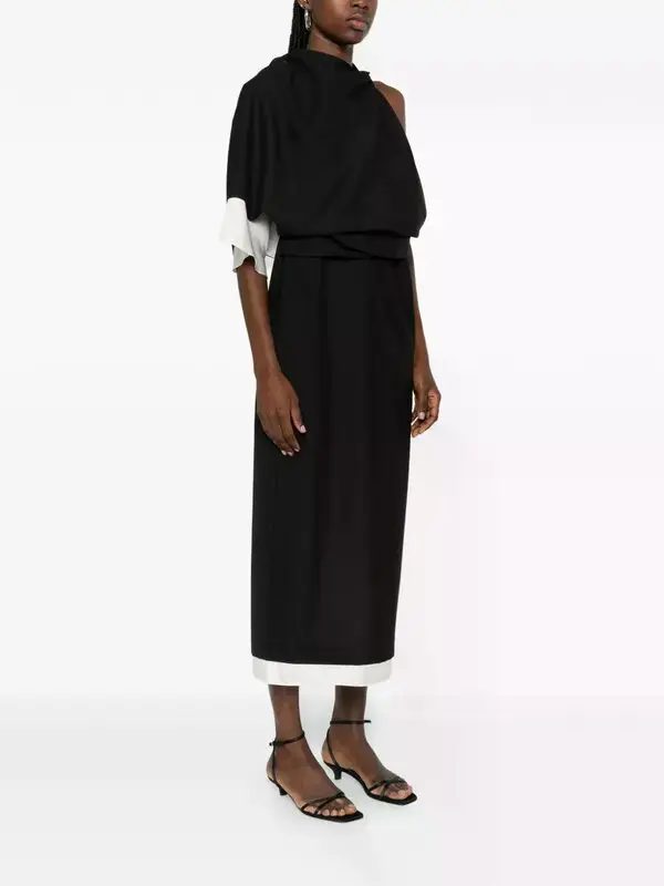 RÓHE Draped One-shoulder Maxi Dress