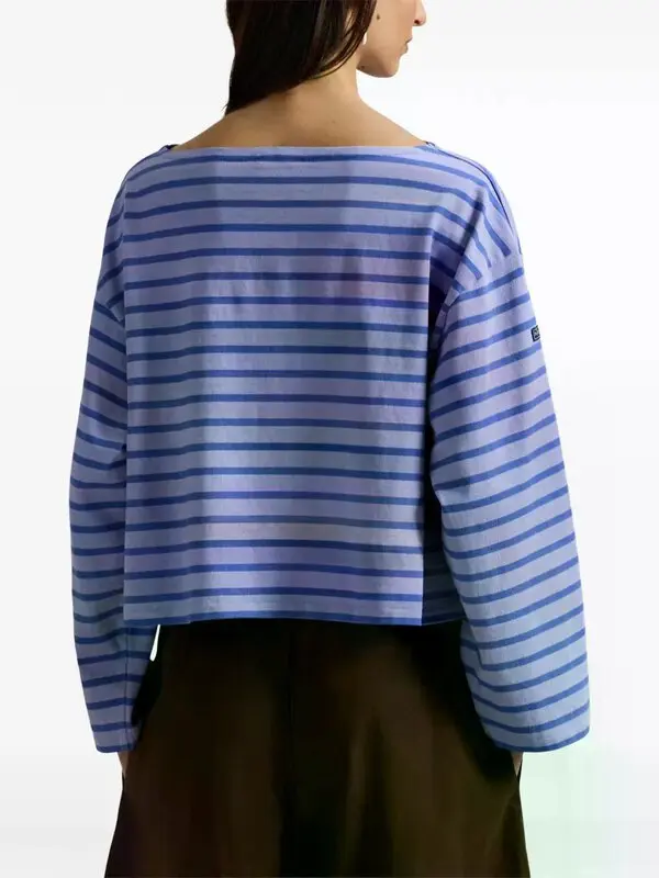 Polo Ralph Lauren Striped Boatneck T-shirt - Blue
