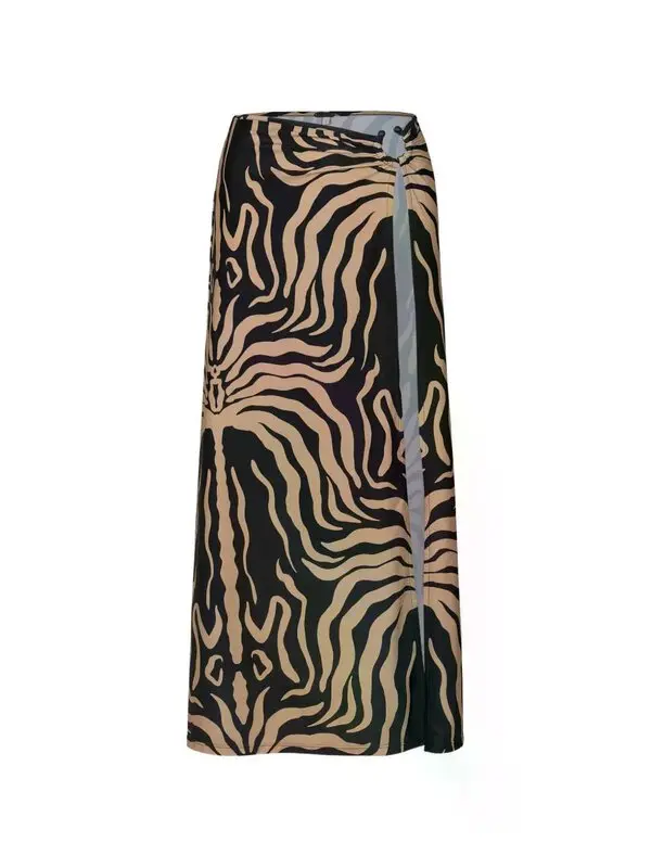 Johanna Ortiz Nuevo Destino Midi Skirt - Black