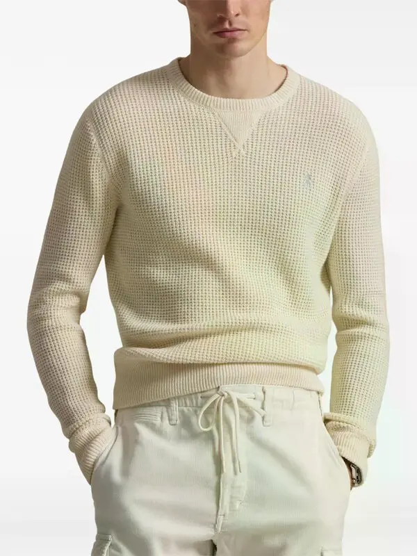 Polo Ralph Lauren Waffle-knit Sweater - Neutrals