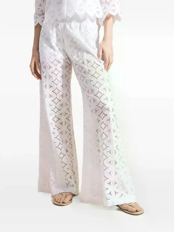 Temptation Positano Coriandolo Openwork Trousers