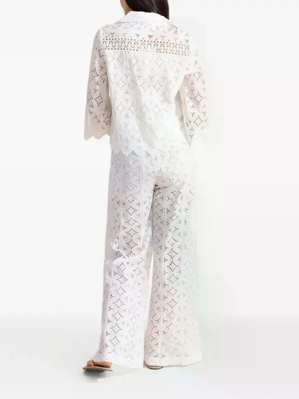 Temptation Positano Coriandolo Openwork Trousers